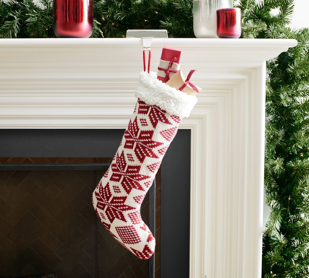 Fair Isle Snowflake Stocking | Pottery Barn
