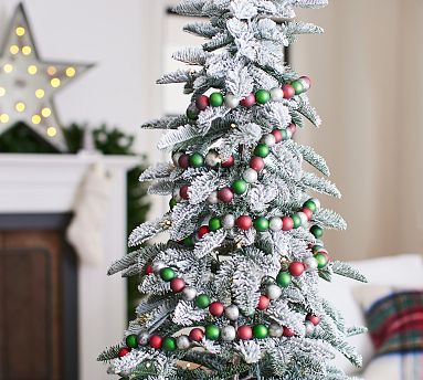Mercury Red & Green Beaded Garland | Pottery Barn