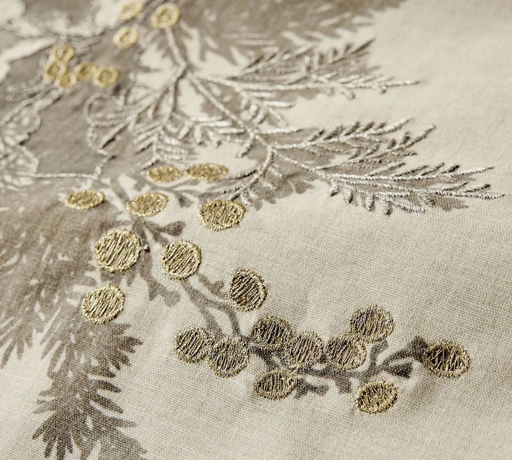 Garland Botanical Cotton/Linen Table Runners | Pottery Barn