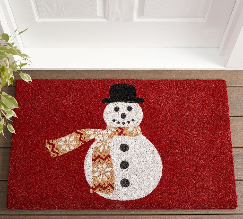 Archie the Snowman Doormat | Pottery Barn