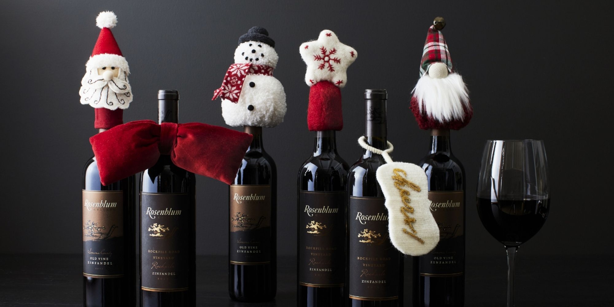 Cheers! Wool Gold Wine Tag | Pottery Barn