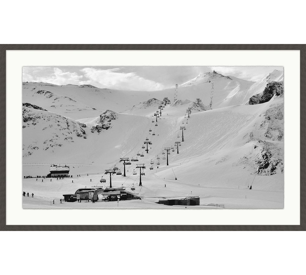 Mountain Ski Lift Framed Print | Pottery Barn