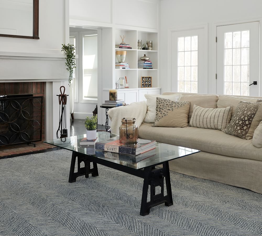Iweala Handcrafted Chevron Rug | Pottery Barn