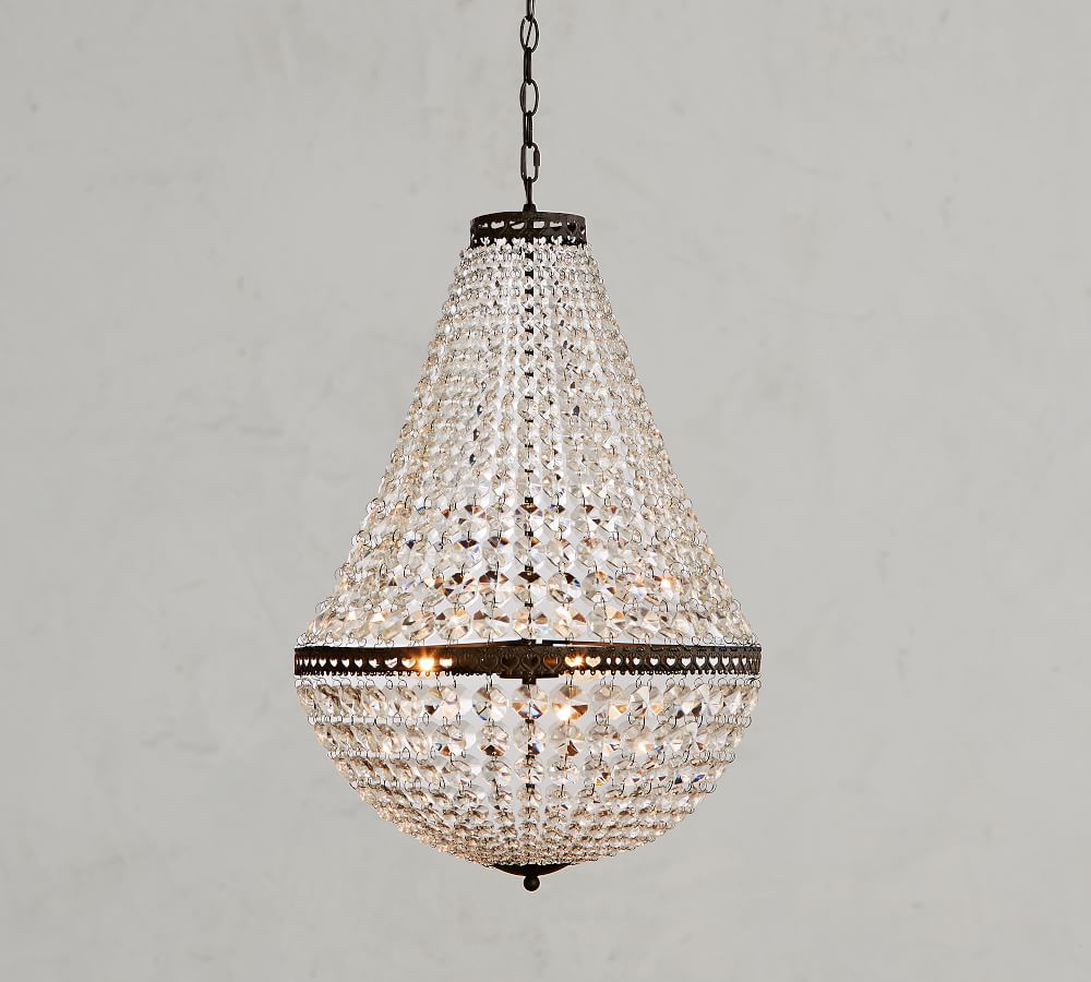 Mia Crystal Chandelier | Pottery Barn