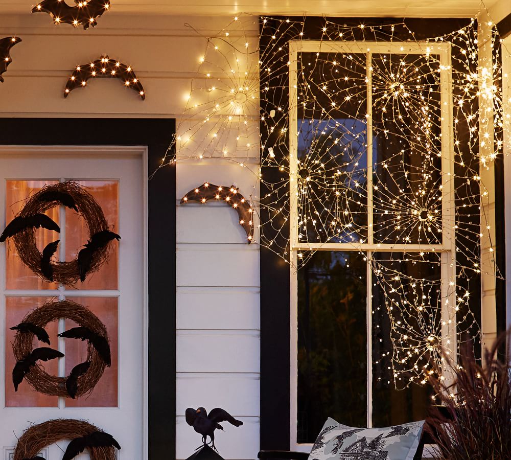 Light Up Crystal Spider Web | Pottery Barn