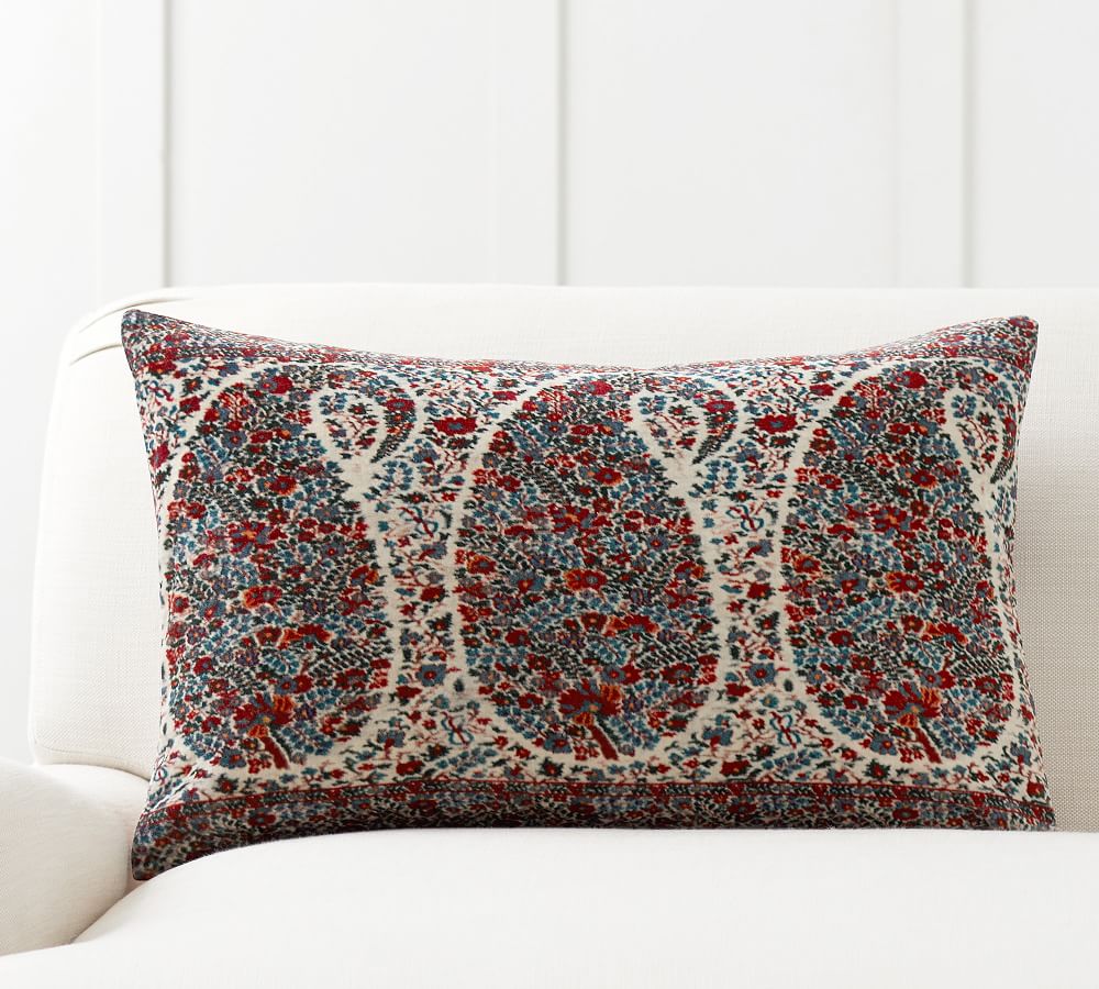 Rendon Paisley Print Decorative Pillow Cover | Pottery Barn