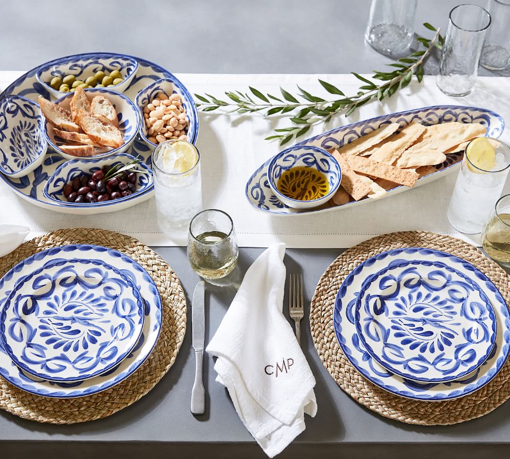 Puebla Melamine Sectioned Serving Platter | Pottery Barn