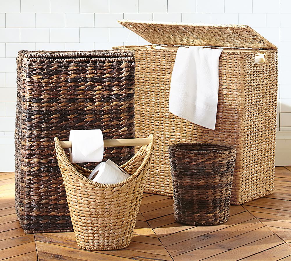 Seagrass Handcrafted Toilet Paper Holder | Pottery Barn