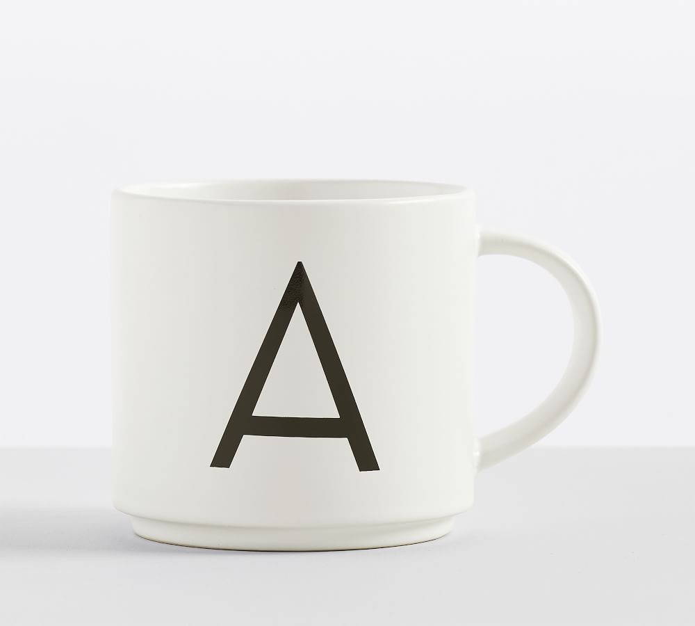 Mason Stoneware Stackable Alphabet Mug | Pottery Barn