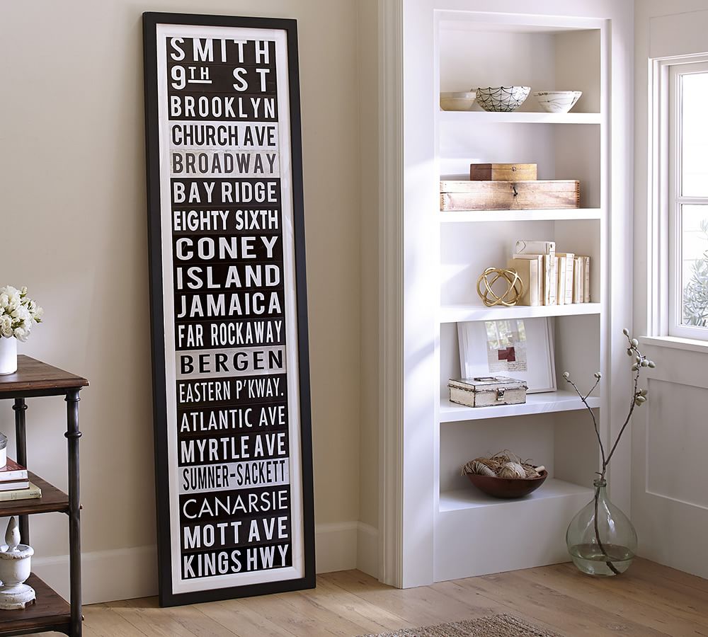 New York Sign Framed Print | Pottery Barn