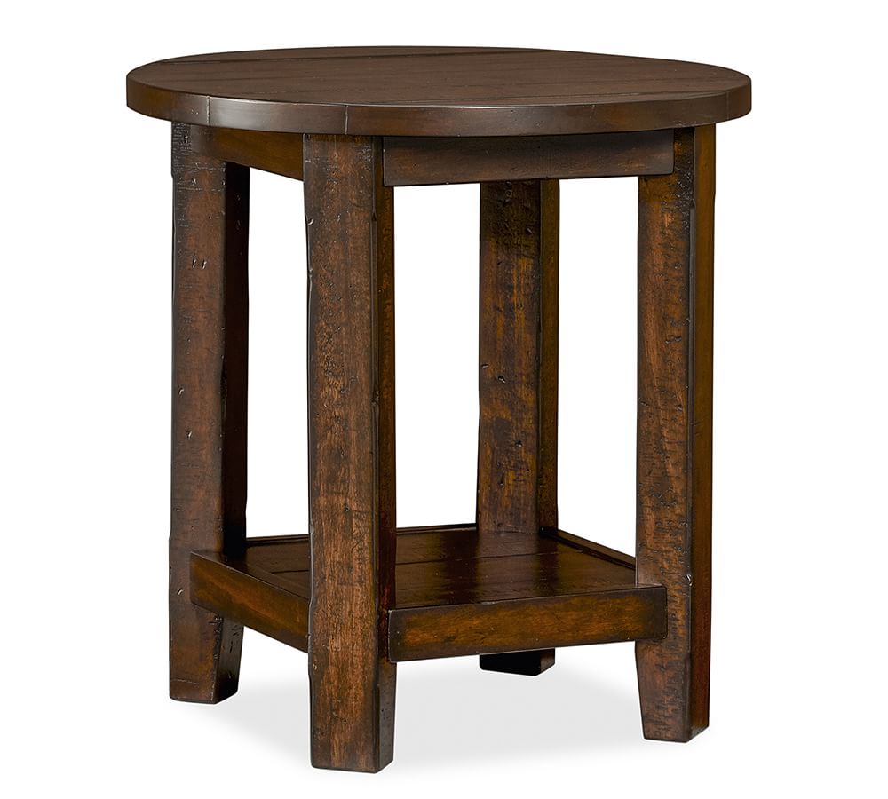 Benchwright 23" Round End Table | Pottery Barn