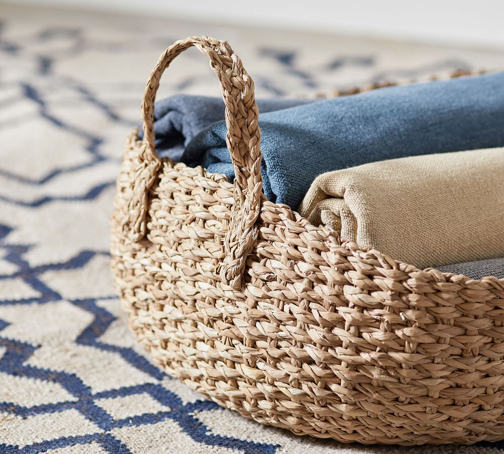 Ibiza Console Storage Basket | Pottery Barn