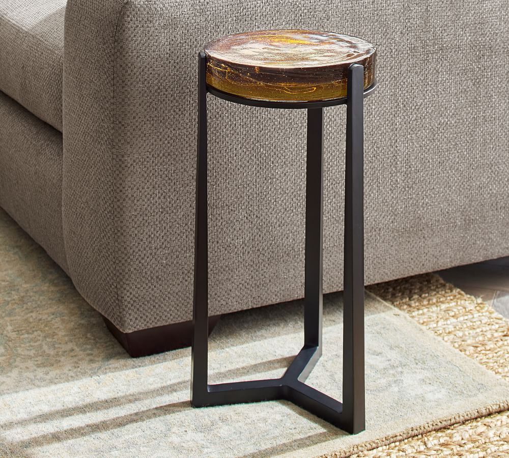 Cori Glass Accent Side Table | Pottery Barn