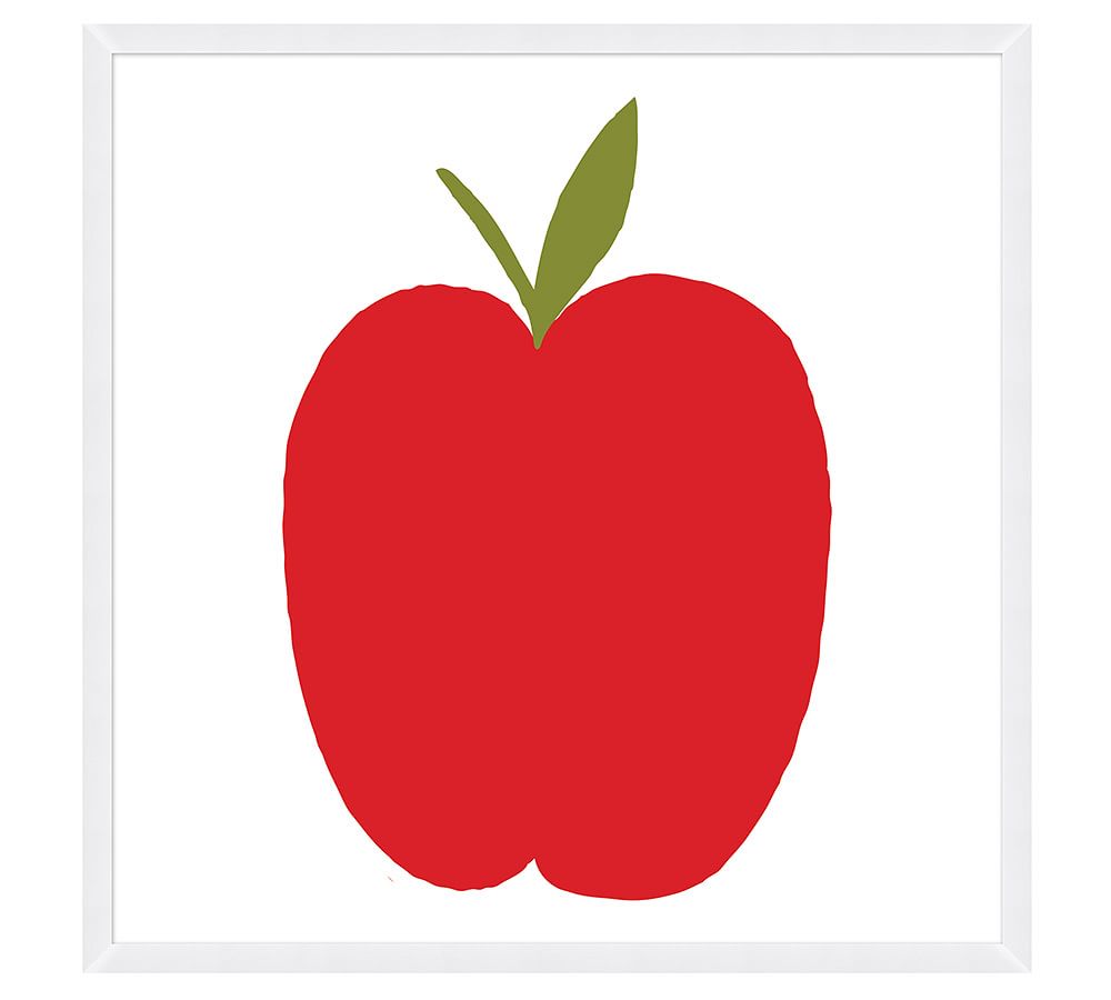 Graphic Apple Framed Print | Pottery Barn