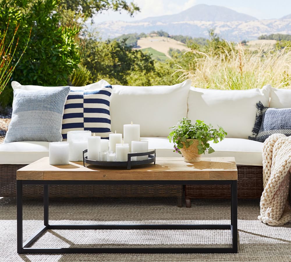 Premium Flickering Flameless Wax Pillar Candles | Pottery Barn