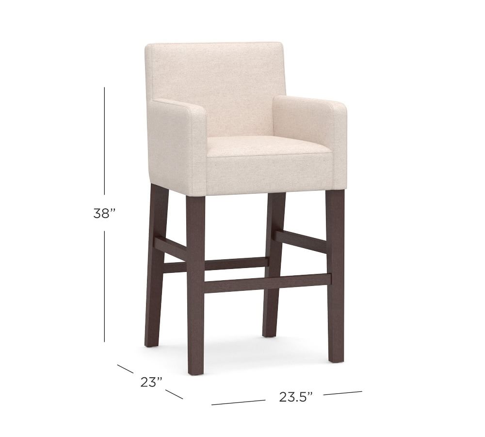 PB Classic Upholstered Bar Stool | Pottery Barn