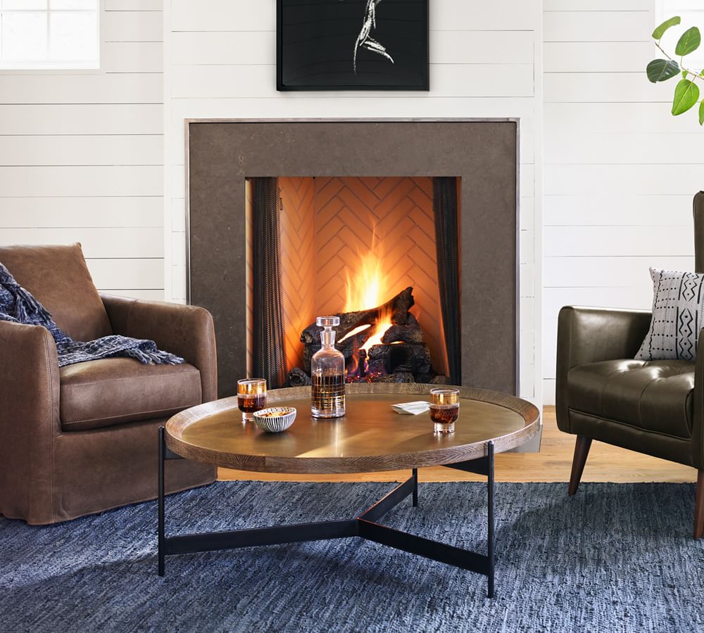 Norcross 40" Round Coffee Table | Pottery Barn