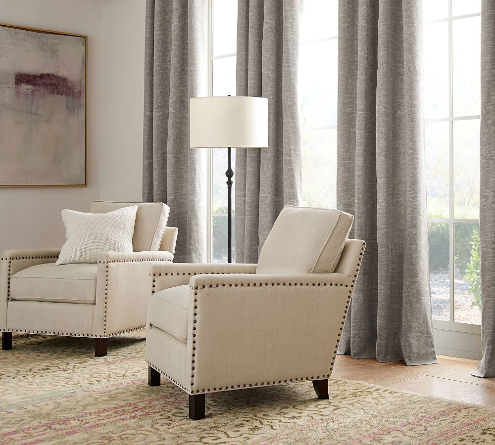 OPEN BOX: Emery Linen Blackout Curtain | Pottery Barn