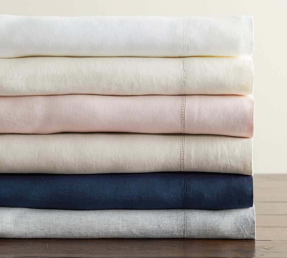 Belgian Flax Linen Sheet Set | Pottery Barn