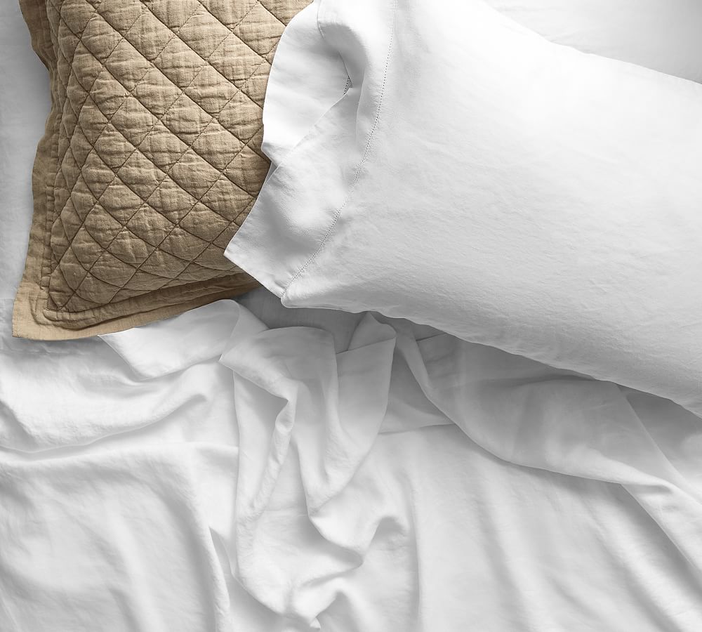 Belgian Flax Linen Sheet Set | Pottery Barn