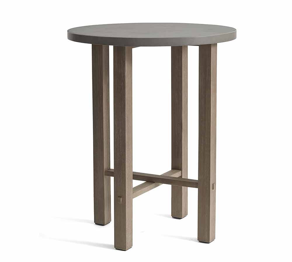 Abbott 34" Concrete & FSC® Acacia Bar Height Table | Pottery Barn