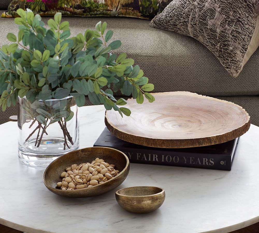 Austin Tumbled Metal Serving Bowls | Pottery Barn