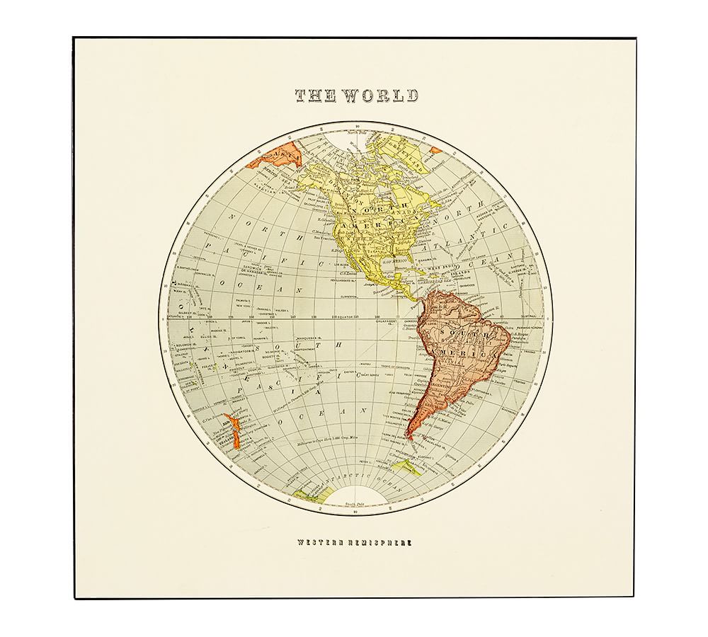 Hemisphere Print Set | Wall Decor | Pottery Barn