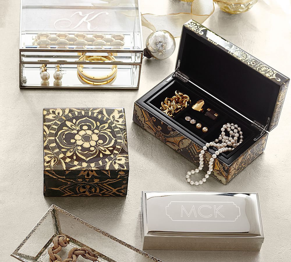 Pattern Decoupage Print Box | Pottery Barn