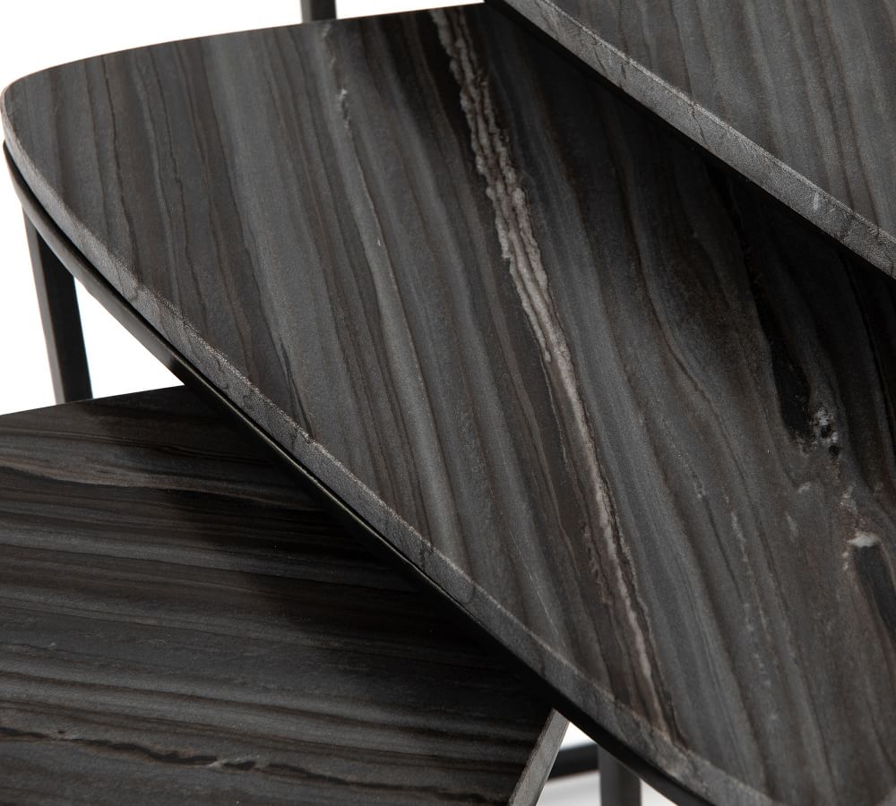 Cecilia Marble Nesting Side Tables | Pottery Barn