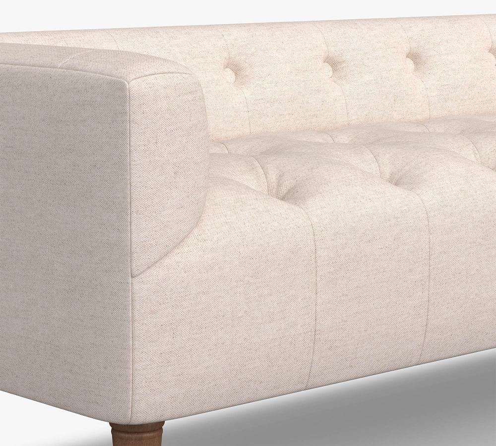 Colt Upholstered Settee | Pottery Barn