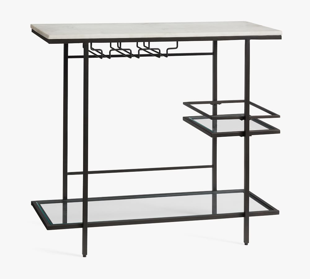 Delaney 34" Marble Bar Console | Pottery Barn