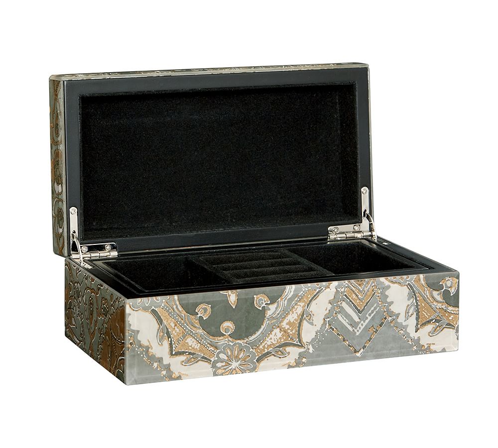 Pattern Decoupage Print Box | Pottery Barn