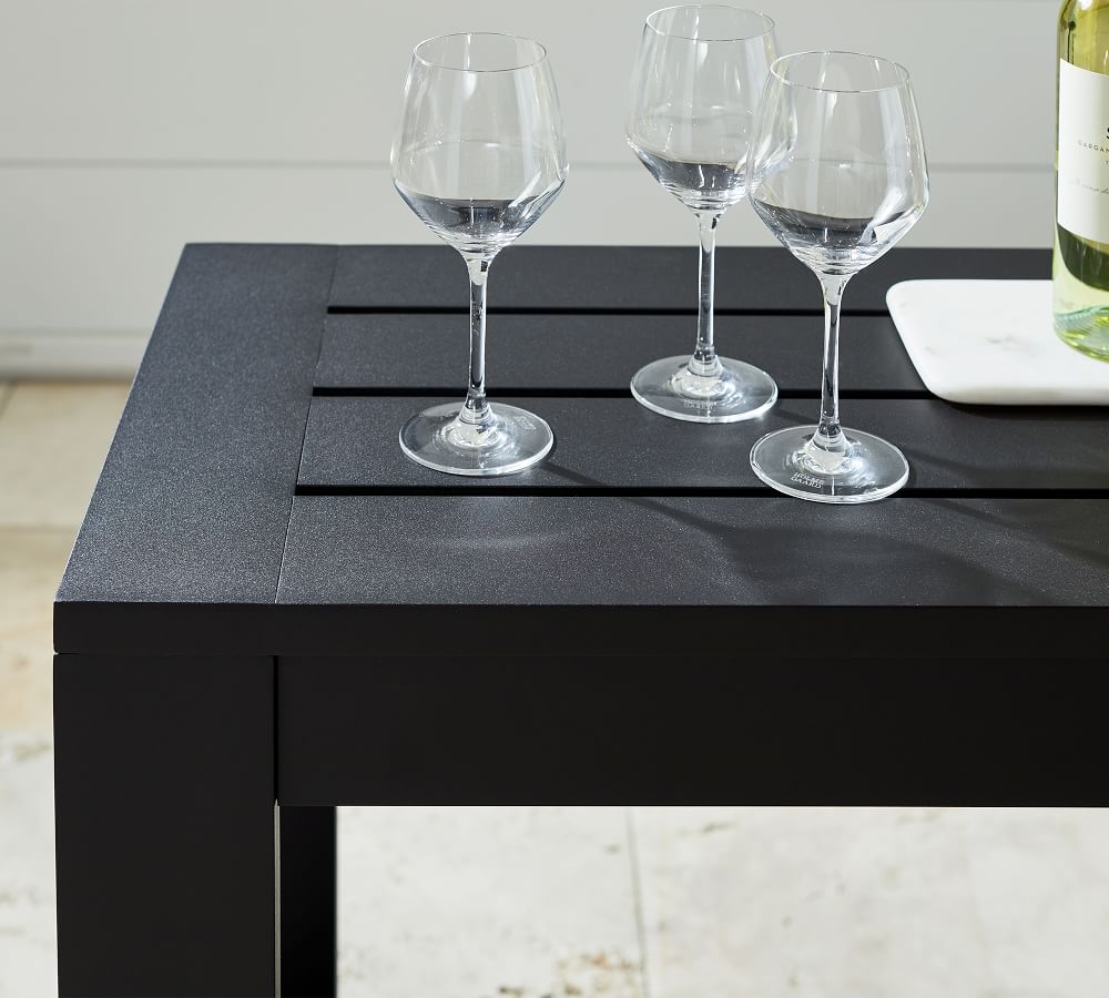 Malibu 60" Metal Console Table, Black | Pottery Barn