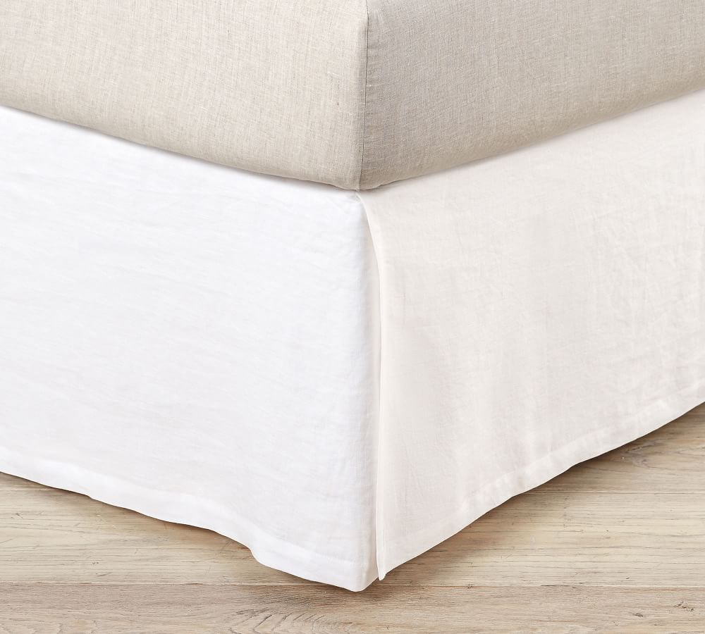 Belgian Flax Linen Box Spring Cover | Pottery Barn