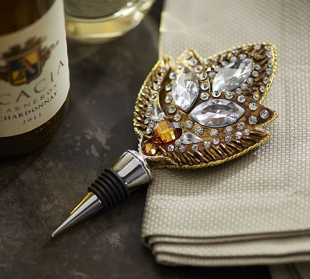 Gold Jeweled Stopper| Wine Accessories | Pottery Barn