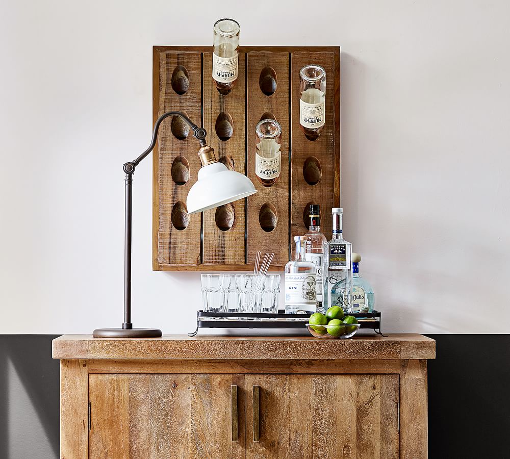 Decorative French Wine Bottle Wall Rack | Pottery Barn