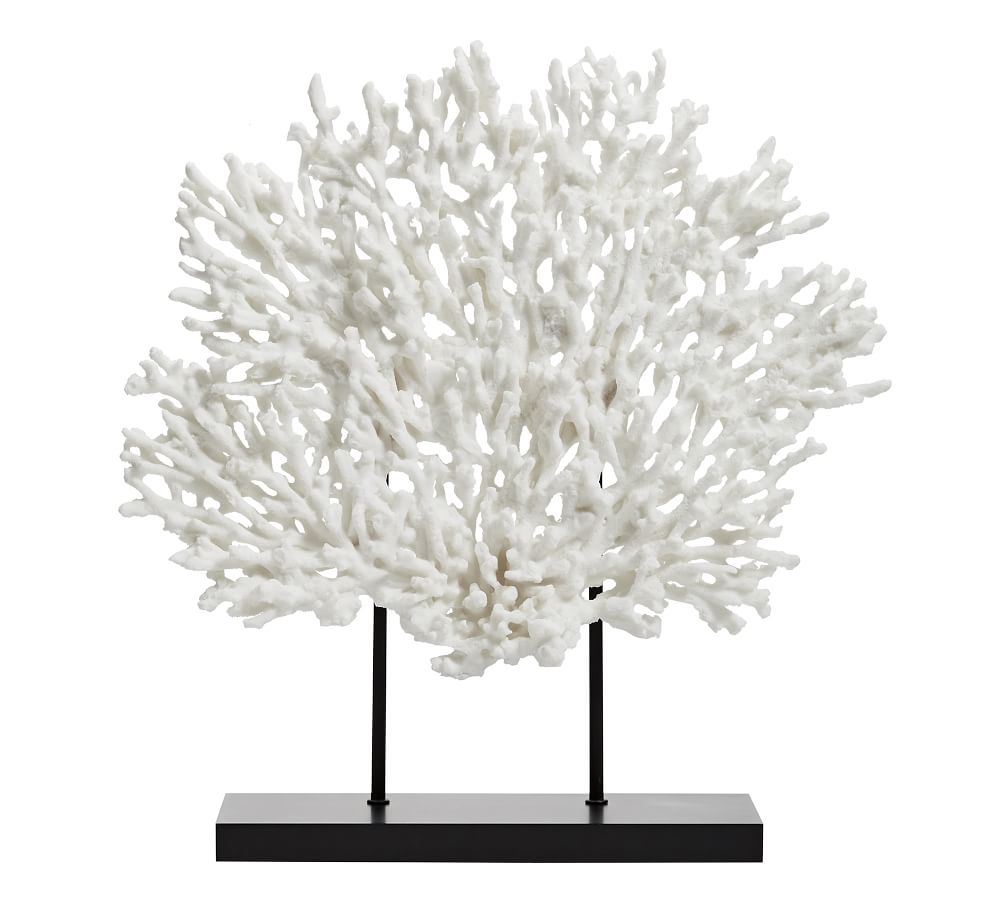Faux Coral on Black Stand | Pottery Barn