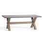 Abbott Indoor/Outdoor 84" Concrete & FSC® Acacia Dining Table | Pottery ...