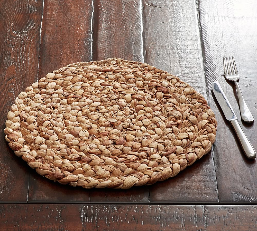 Round Water Hyacinth Placemat | Pottery Barn
