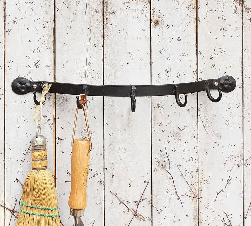Wrought Iron Hook Rack | Pottery Barn