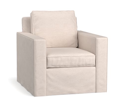 Cameron Square Arm Furniture Slipcovers | Pottery Barn