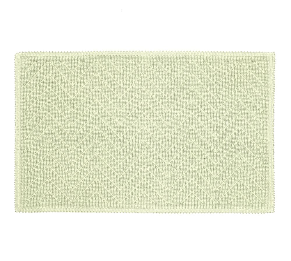 Chevron Sculpted Bath Mat | Pottery Barn