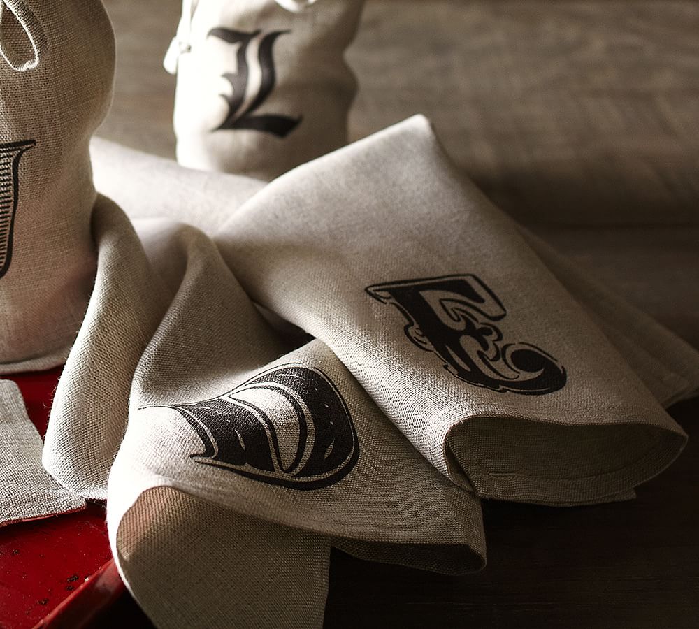 Textured Linen Bar Towel, Set of 2 | Pottery Barn