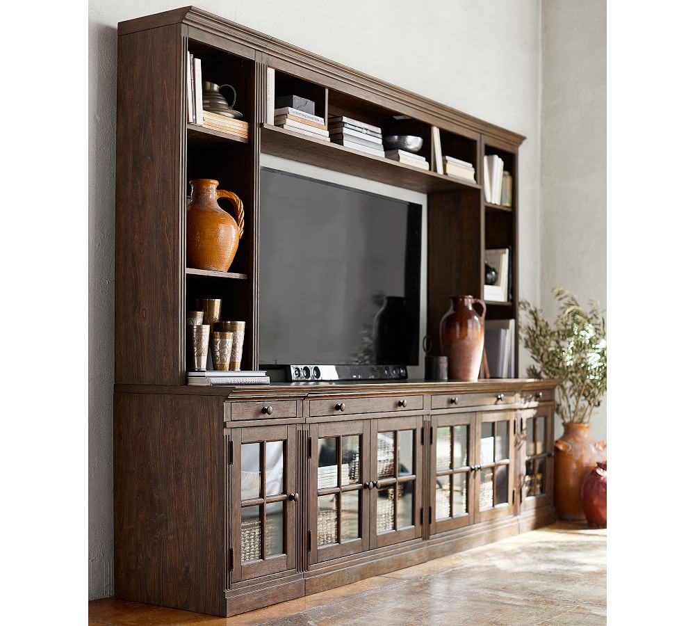 Livingston 7-Piece Entertainment Center | Pottery Barn