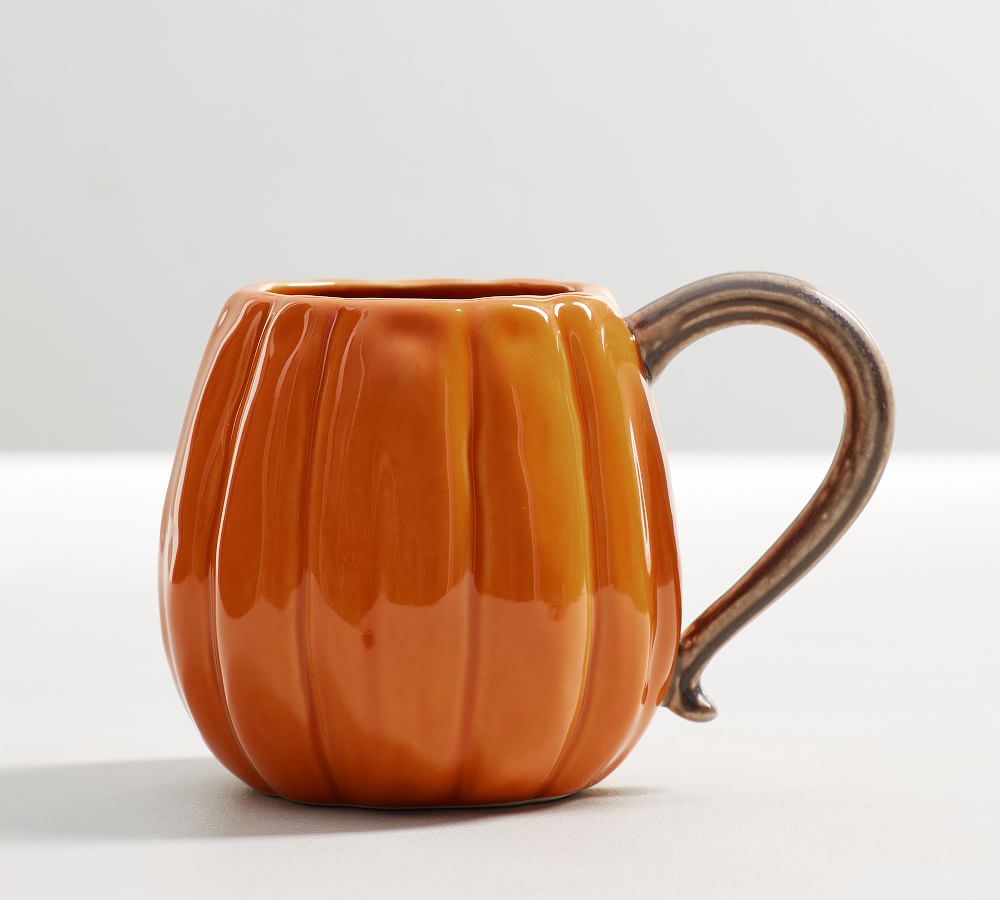 Pumpkin Shaped Mug | Pottery Barn