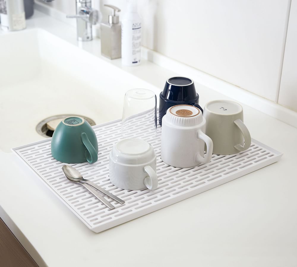 Yamazaki Tower Dish Drying Rack | Pottery Barn