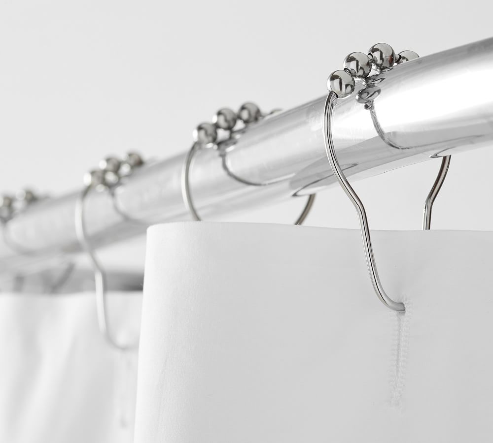 Stainless Steel Shower Curtain Rings - Set of 12 | Pottery Barn
