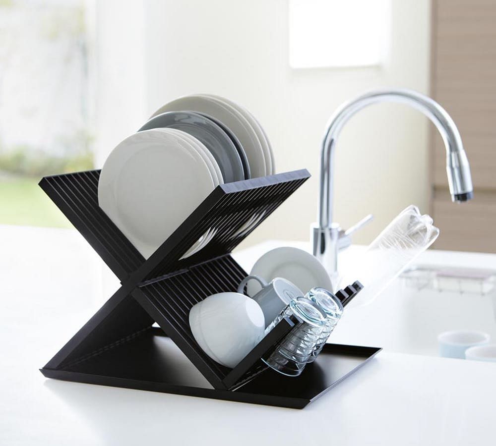 Yamazaki Tower Dish Drying Rack | Pottery Barn