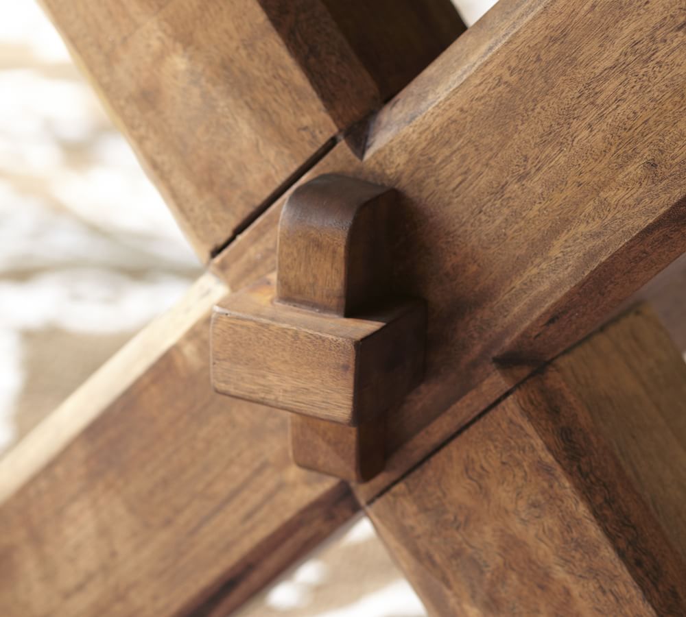 Abbott 84" Concrete & FSC® Acacia Rectangular Dining Table, Brown | Pottery Barn