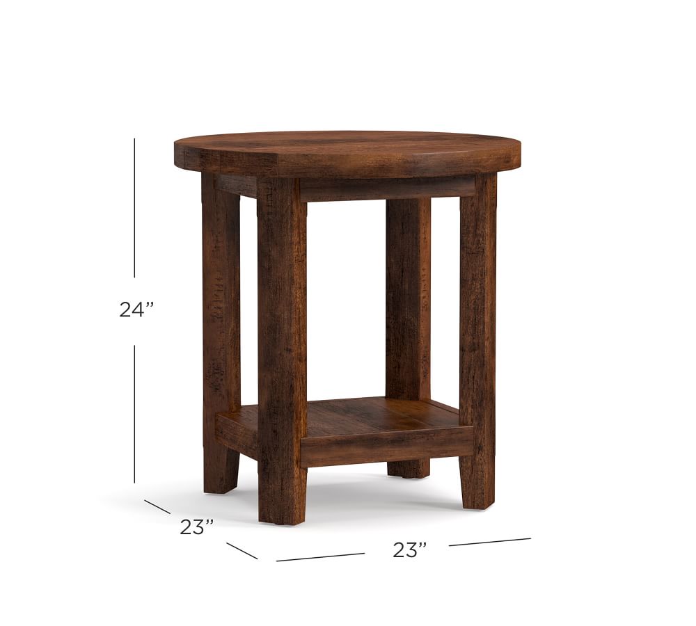 Benchwright Round End Table | Pottery Barn